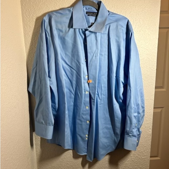 Michael Kors | Shirts | Geoffrey Beene Fitted Mens Sky Blue Dress Shirt ...